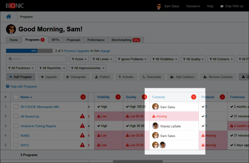New Tool Keeps Ad Sales Contacts Up to Date | Bionic Advertising Systems